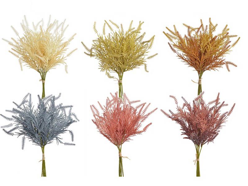 8068 Buchet 6 fire frunze artificiale color | Celoplast