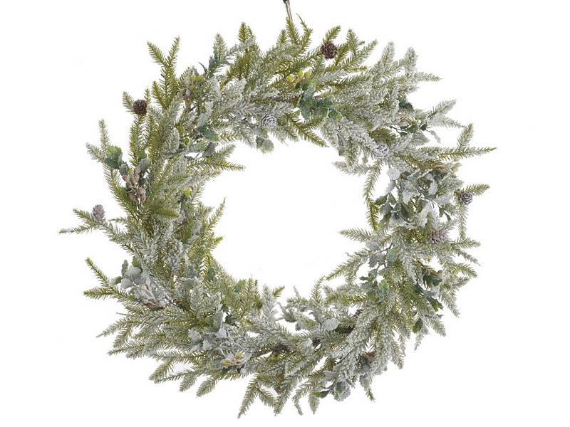 71100 Coronita brad artificial+frunze+zapada pentru decoratiuni