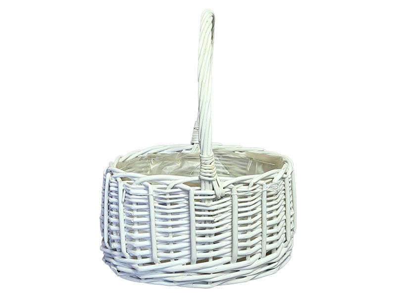 35315 Cos oval rattan+toarta pentru aranjamente florale