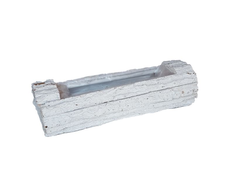 Cos tip buturuga lemn alb pentru aranjamente florale 34820 | Celoplast