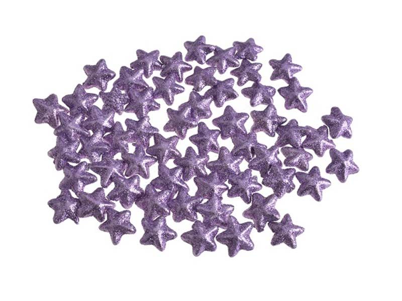 70891 Stelute color 2,5 cm pentru decoratiuni florale set 60 buc