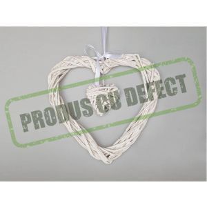 44558 Inima rattan+inimioara+agatatoare pentru decoratiuni