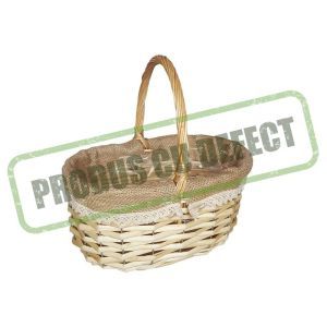 34661 Cos rattan natur+toarta pentru aranjamente florale