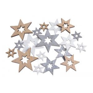 Stelute lemn color pentru decoratiuni florale set 16 buc 70890 | Celoplast